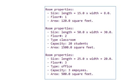 Solved 1 Write A Class Called Room Which Has Three Private