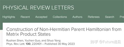 Prl 清华杨硕研究组在非厄米多体物理与母哈密顿量的研究方面取得进展 知乎 Prl 清华杨硕研究组在非厄米多体物理与母哈密顿量的研究方面取得进展 知乎