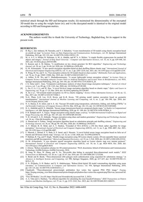 Multi Level Encryption For 3d Mesh Model Based On 3d Lorenz Chaotic Map