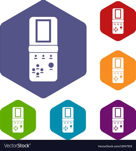 Tetris Icons Set Royalty Free Vector Image VectorStock