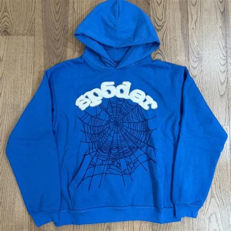 Spider Worldwide Spider Hoodie Blue Grailed