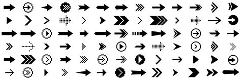 Set Of Arrow Direction Icons 14036494 Vector Art At Vecteezy