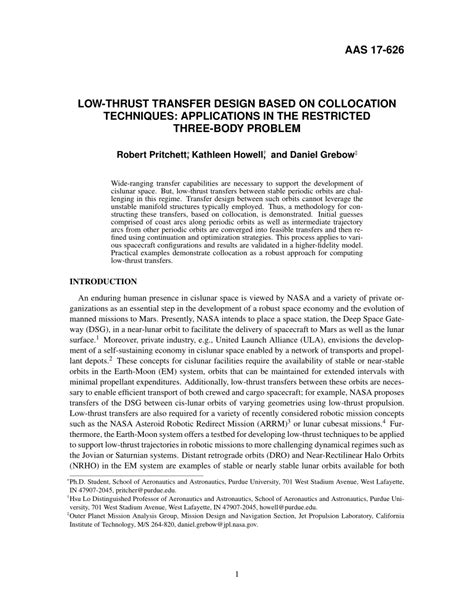 Pdf Low Thrust Transfer Design Based On Collocation Techniques