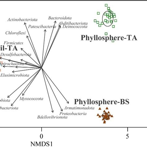 Two Dimensional Non Metric Multidimensional Scaling Nmds Of The