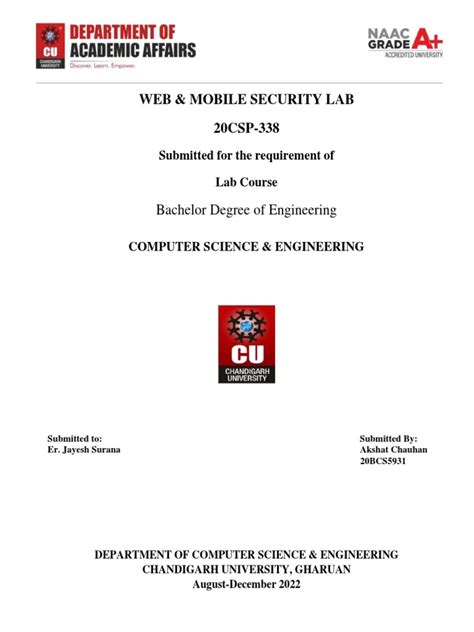 Wms Experiment 1 20bcs5931 Pdf Computer Network Hypertext Transfer Protocol