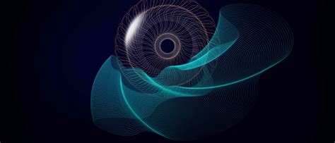 Big Data Analytics Abstract Vector Background Sphere Data Stream In Abstract Style Stock