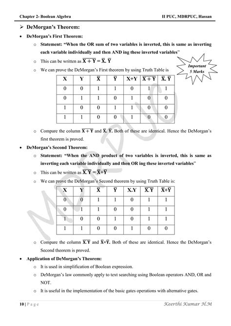 Chapter 2 Boolean Algebra Pdf