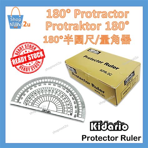 Protractor Ruler 180 Degree 180° Ruler Protraktor 180° Protector