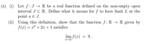 Formal Definition Of A Limit Question R Askmath