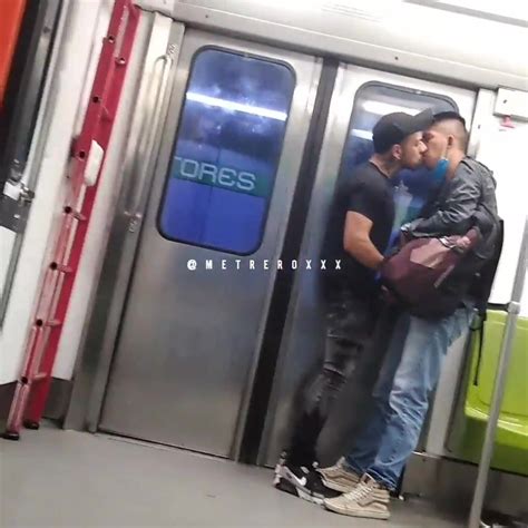 Guys Kissing And Jerking Each Other In The Metro