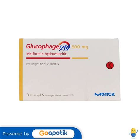Jual Glucophage Xr 500 Mg Box 120 Tablet Diabetes Di Seller Apotek