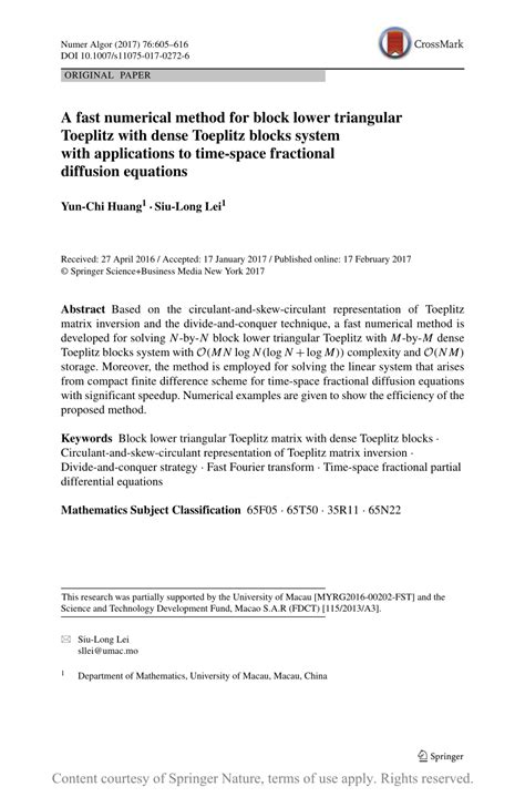 A Fast Numerical Method For Block Lower Triangular Toeplitz With Dense