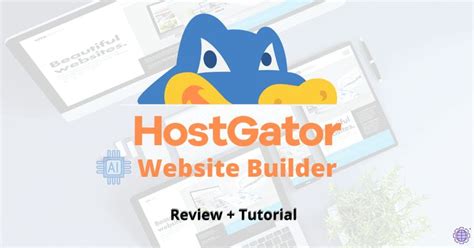 HostGator Website Builder Review And Tutorial Builder Website Website Design Services