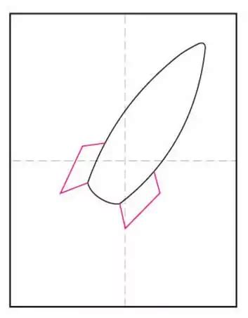 Easy How To Draw A Rocket Tutorial And Rocket Coloring Page Easy Scenery Drawing Coloring