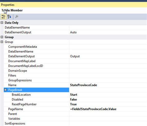 Ssrs Controlling Report Page Breaks