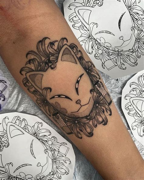 Makomos Mask Slayer Tattoo Tattoos Hand Tattoos