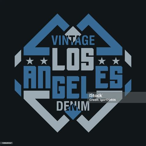 티셔츠 로스앤젤레스 빈티지 프린팅 오리지널 디자인 셔츠 패션 0명에 대한 스톡 벡터 아트 및 기타 이미지 0명 T 셔츠 디자인 Istock