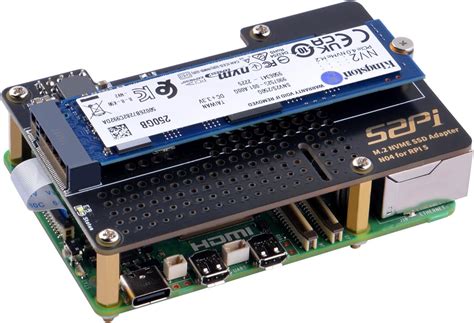 GeeekPi N04 M 2 M Key NVMe SSD Kalkanı için Raspberry Pi 5 M 2 2280 PCIe to NVMe SSD Kalkanı