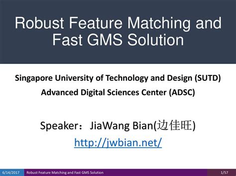 Robust Feature Matching And Fast Gms Solution Ppt Download