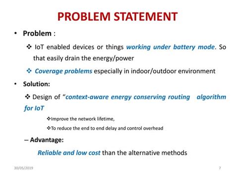 Context Aware Energy Conserving Routing Algorithm For Internet Of Things Ppt