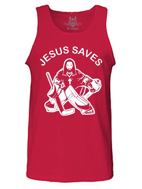Jesus Saves Hockey Goalie T Shirt Etsy