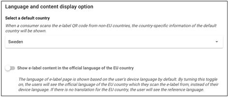 E Label Editor Configuración Lógica De Visualización Del Idioma