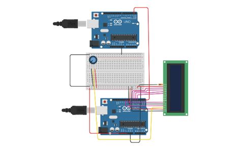 Circuit Design Serial Port Commn Tinkercad