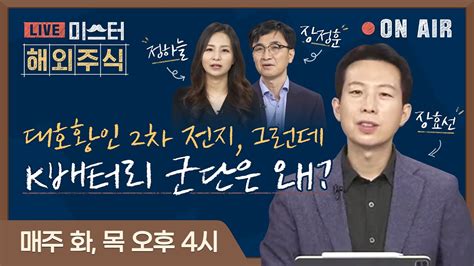 미해주 여전히 대호황인 2차 전지 그런데 K배터리 군단은 왜 Youtube