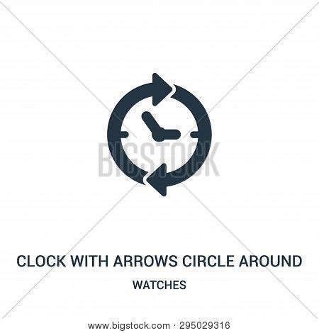 Clock Arrows Circle Vector Photo Free Trial Bigstock