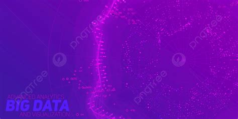 Vector Abstract Big Data Visualization Background Science Bitcoin Data Background Image For