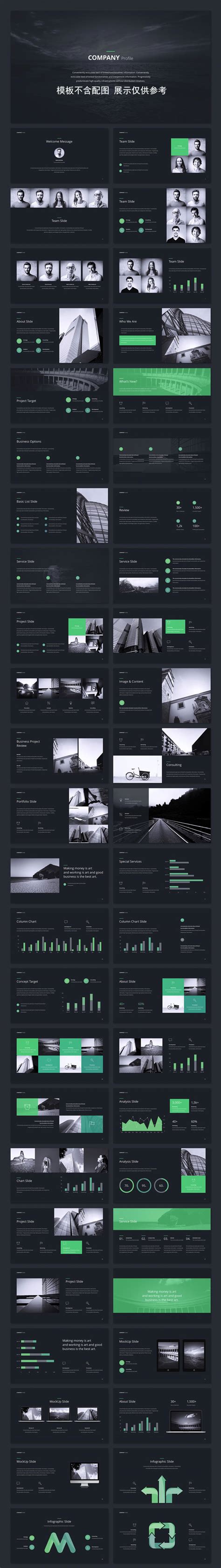 业务ppt演示模板 素材cnn