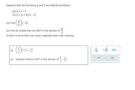 solved suppose that the functions g and h are defined as