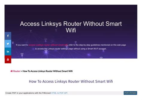 PPT How To Access Linksys Router Without Smart Wifi PowerPoint
