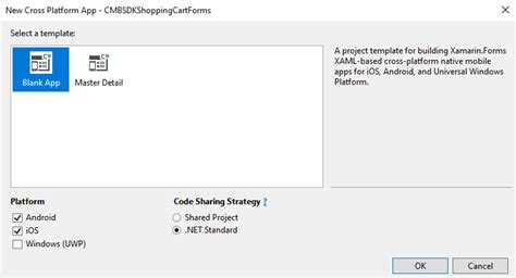 Documentation V X App Starters Xamarin Forms Shopping Cart Getting Started