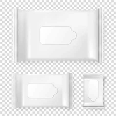 투명 한 배경에 고립 된 물티슈 아이콘 세트의 현실적인 벡터 팩 브랜딩을 위한 벡터 디자인 템플릿입니다 근접 촬영 디자인 서식 파일 모형 Eps10 그림입니다