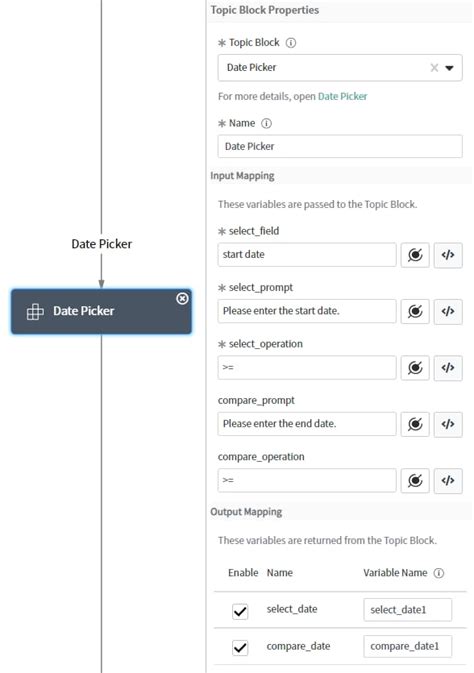 Virtual Agent Topic Block Date Picker Servicenow Community