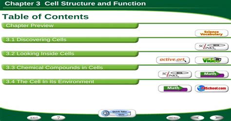 Pdf Chapter 3 Cell Structure And Functionchapter 3 Cell Structure