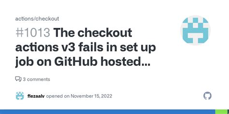 The Checkout Actions V3 Fails In Set Up Job On Github Hosted Runner Configured As Service