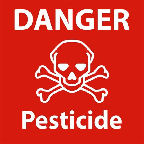 Premium Vector Danger Pesticide Symbol Sign On White Background