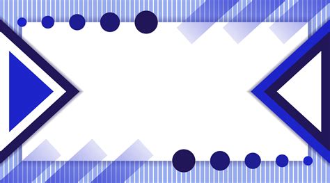 Vector Blank Rectangle Background With Geometric Background Abstract Blue Vector Art At