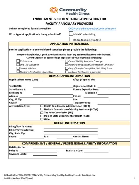 Fillable Online Fill Free Fillable Credentialing Application Institution Fax Email Print