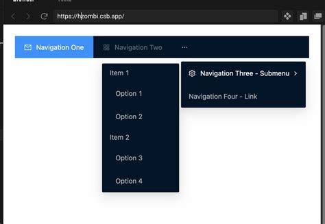 menu item group titles are not readable when using the dark theme in