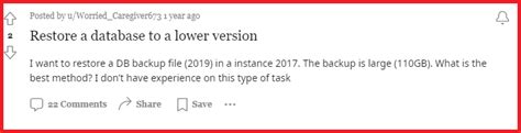 how to migrate sql server database to lower version and restore