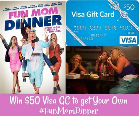 Fun Mom Dinner Giveaway 50 Visa T Card Ends 8 13 Funmomdinner Mom Does Reviews