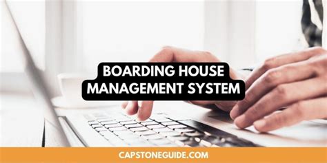 Dormitory Management System Capstone Project Document Capstone Guide
