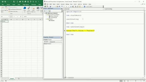 05 Eng Vba Excel Calling Subroutines From Another Subroutine Youtube