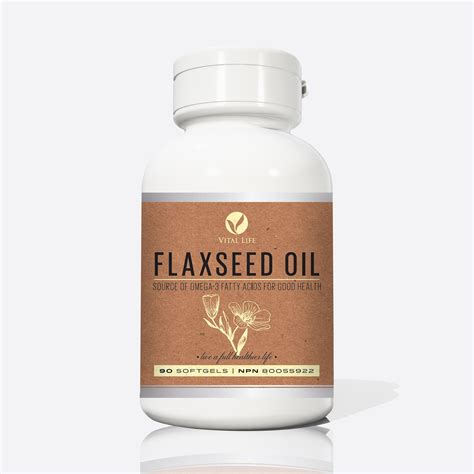 Flaxseed Oil Softgel Vital Life