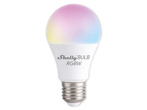 SHELLY LED Lampe Duo RGBW WLAN EEK F E27 Dimmbar Online Kaufen