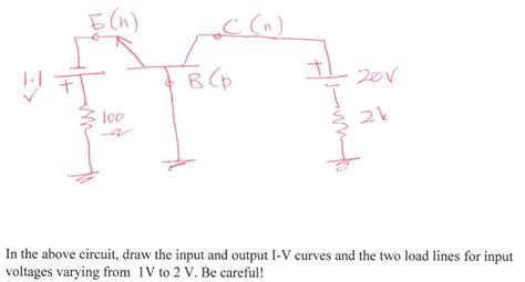 Solved In The Above Circuit Draw The Input And Output I V Chegg Com