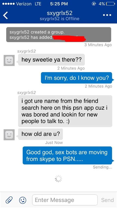 I Got Contacted By A Bot On Psn R Playstation